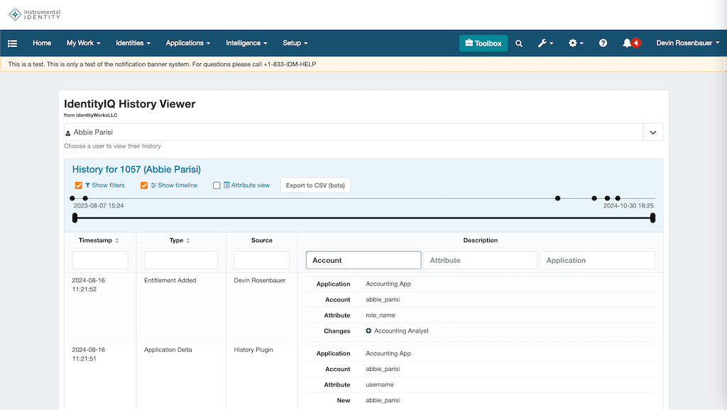 The History Plugin and IIQ’s Access History – Instrumental Identity